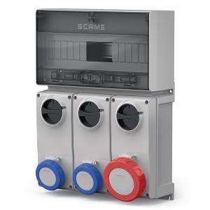 Switched interlocked socket outlets 638402 - Category - Scame Parre Spa ...